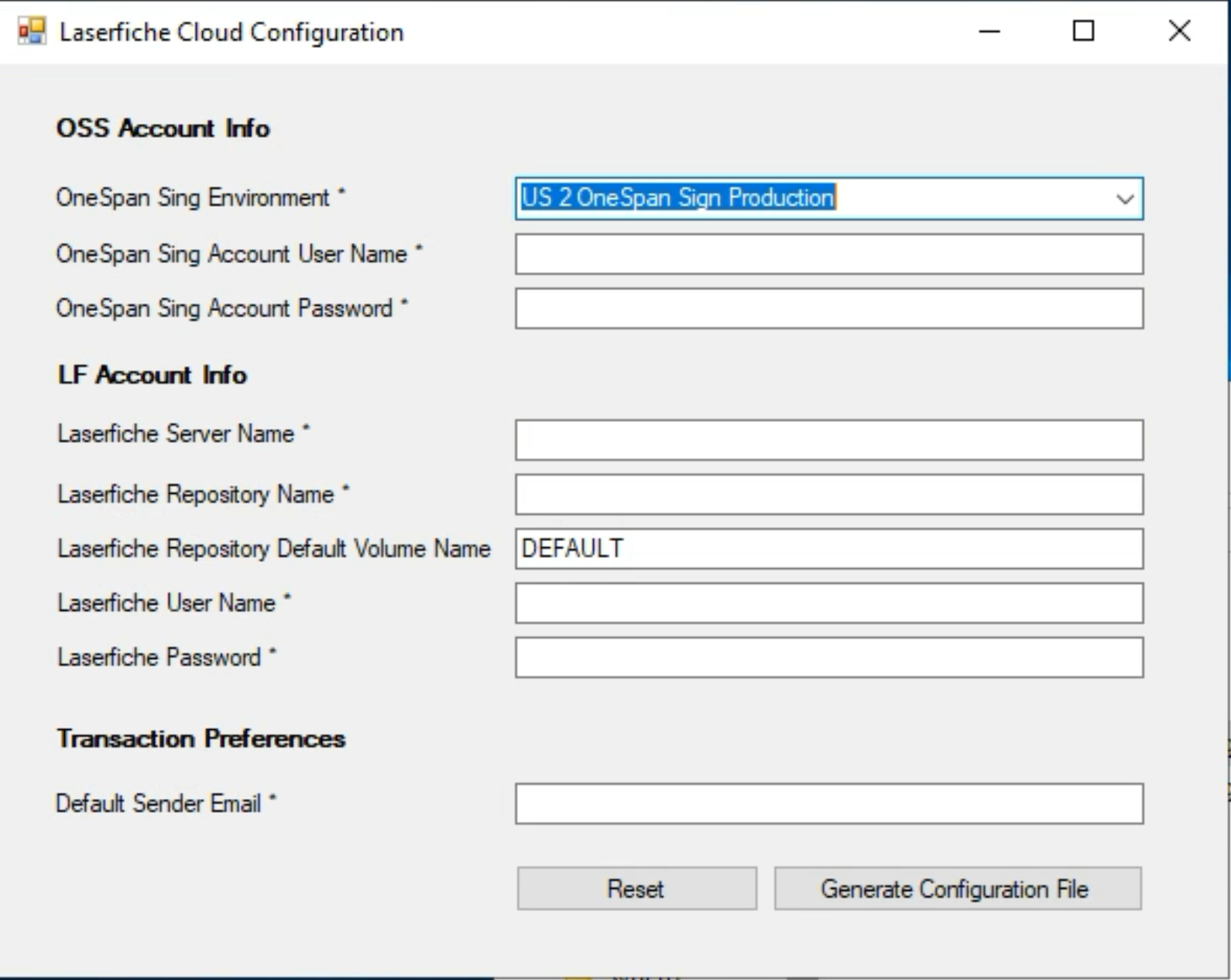 OneSpan integration with Laserfiche Cloud | OneSpan Community Platform